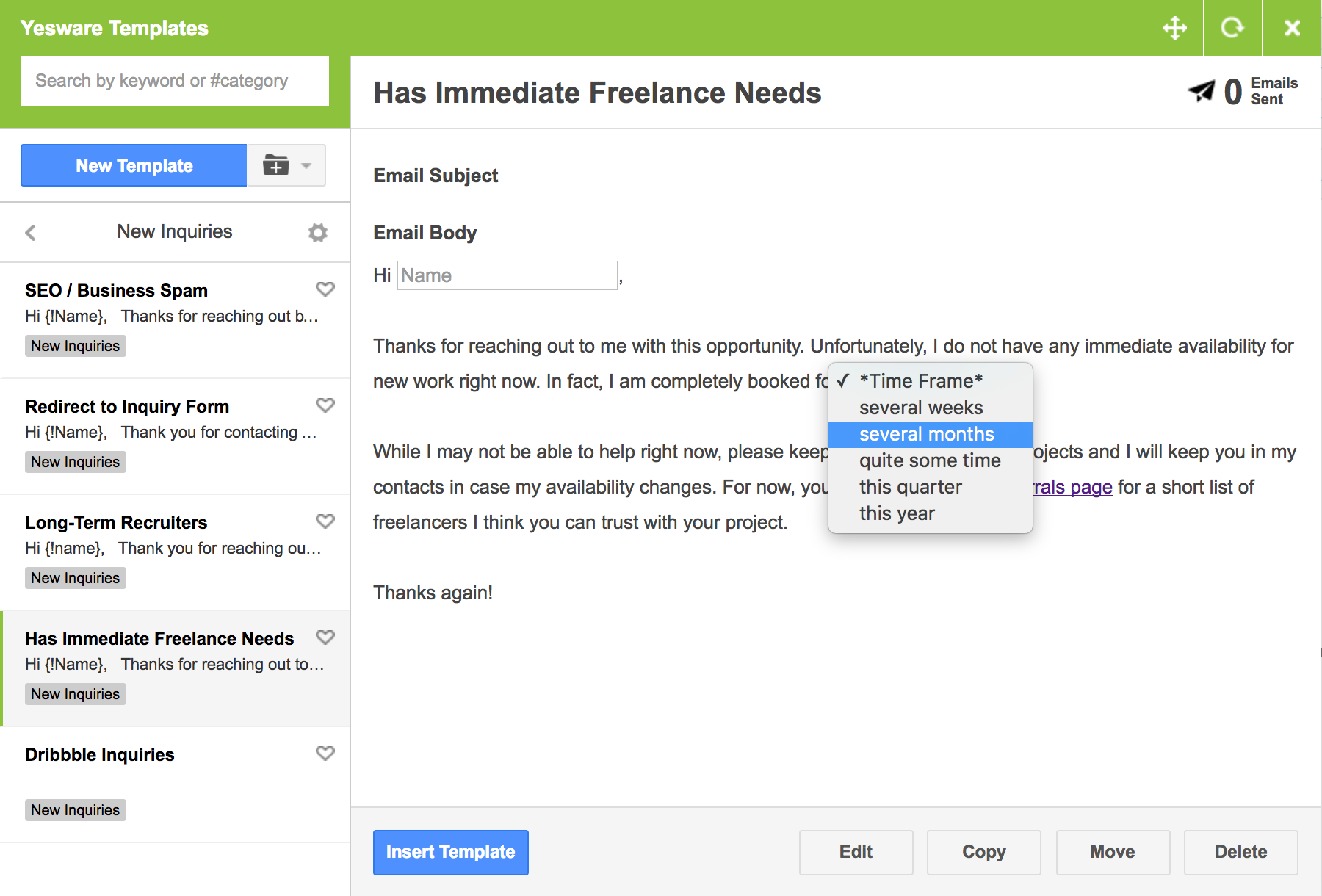 10 Client Email Response Templates Products Matt Olpinski UI UX 